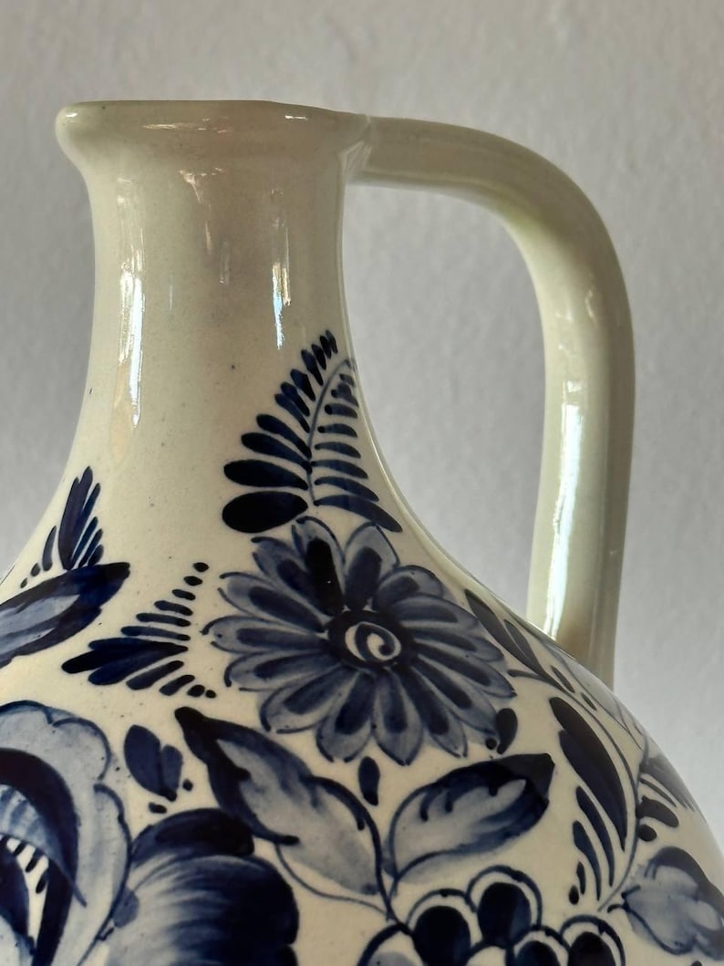 Antique Jug, Delft Blue Victorian Pitcher, Delft Pottery Vase - Etsy
