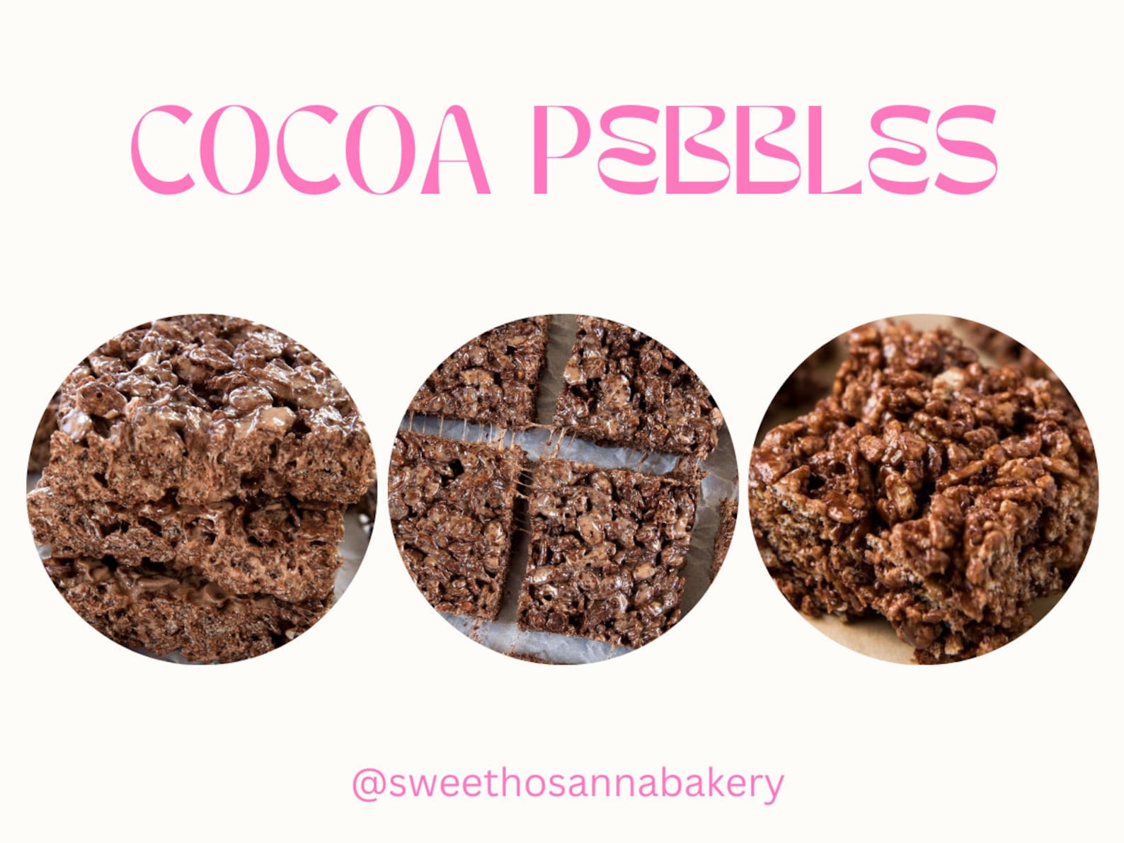 Cocoa Pebbles Cereal Bars, Rice Krispies Treats, Baked Goods, Dessert ...