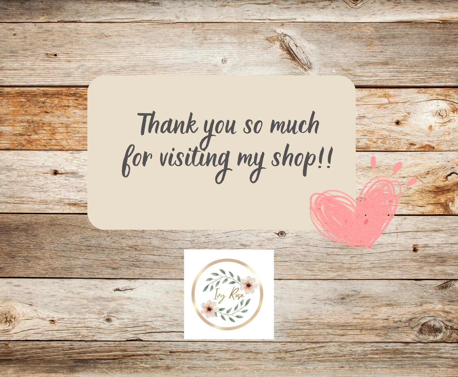 Printable Custom Spring Thank You Card Personalized Gift for Her - Etsy