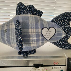Memory Fish Pillow Handmade From a Loved One’s Clothes- 14” Long - Etsy