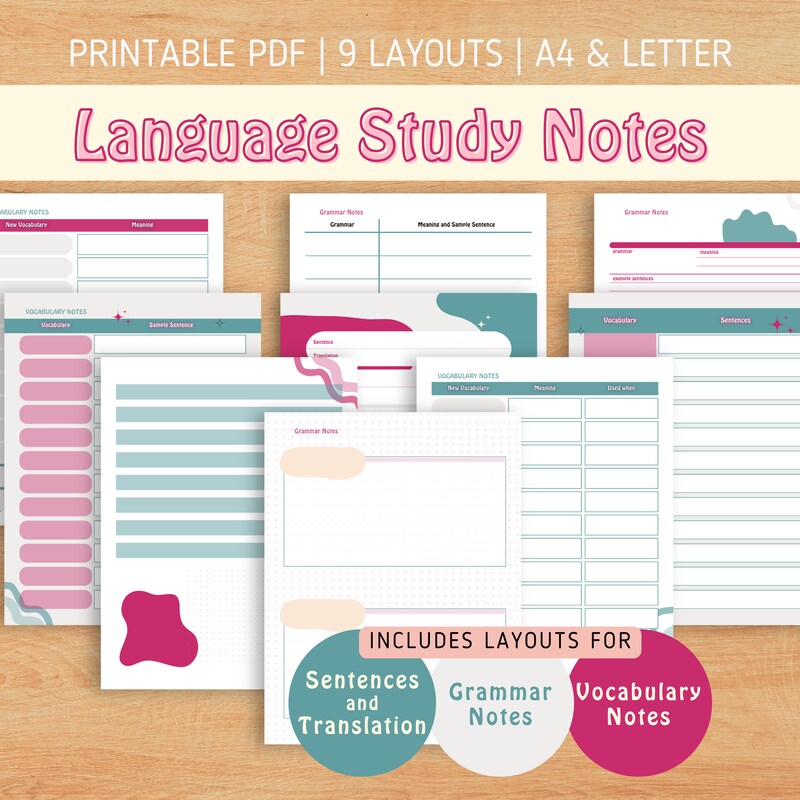 Grammar Template - Etsy