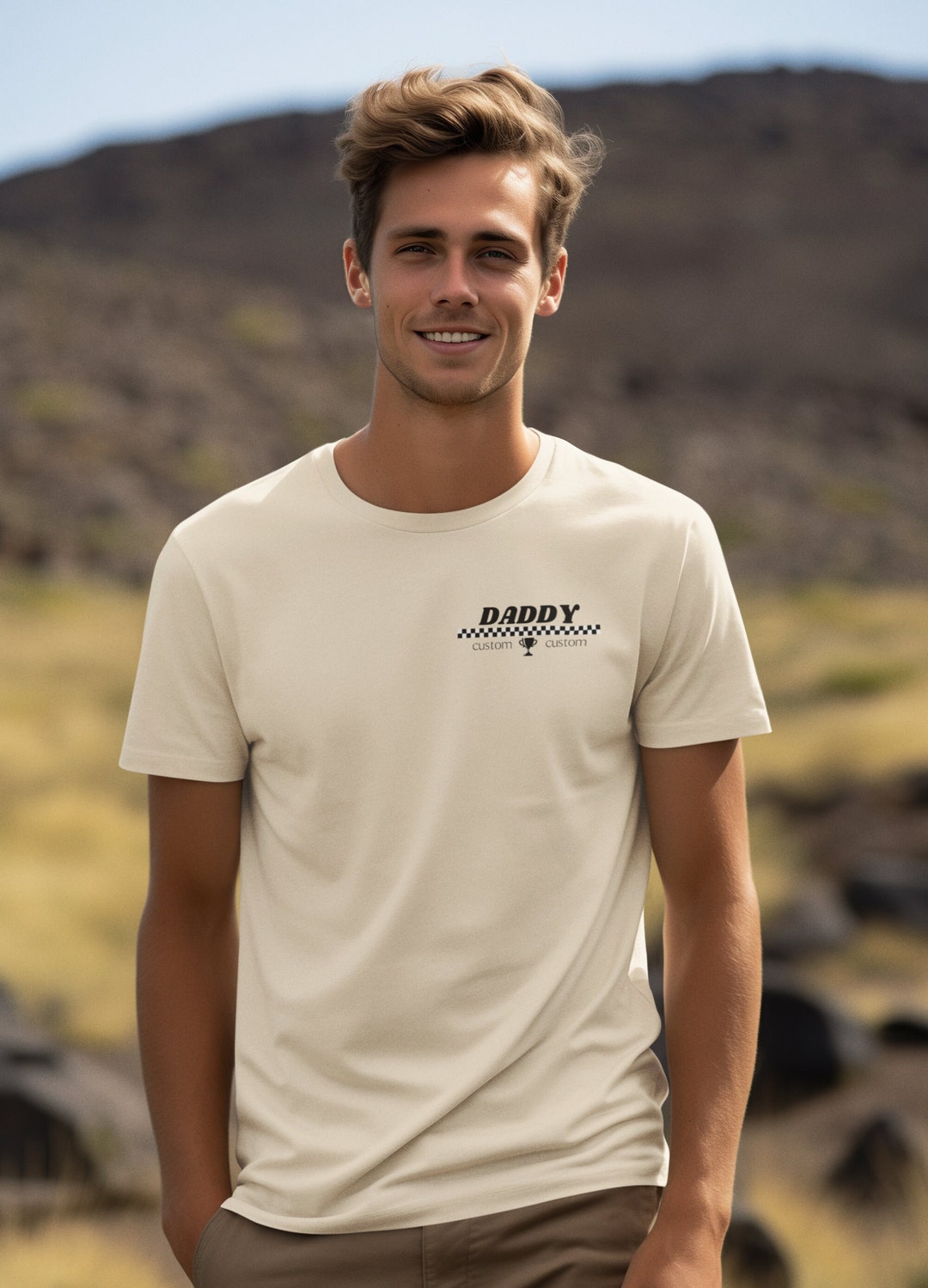 Customisable Father's Day Shirt,race Shirt, DADA Shirt, Daddy Shirt ...