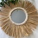 Raffia Decor Raffia Mirror Decor Raffia Sea Shell Raffia Wall Decor ...