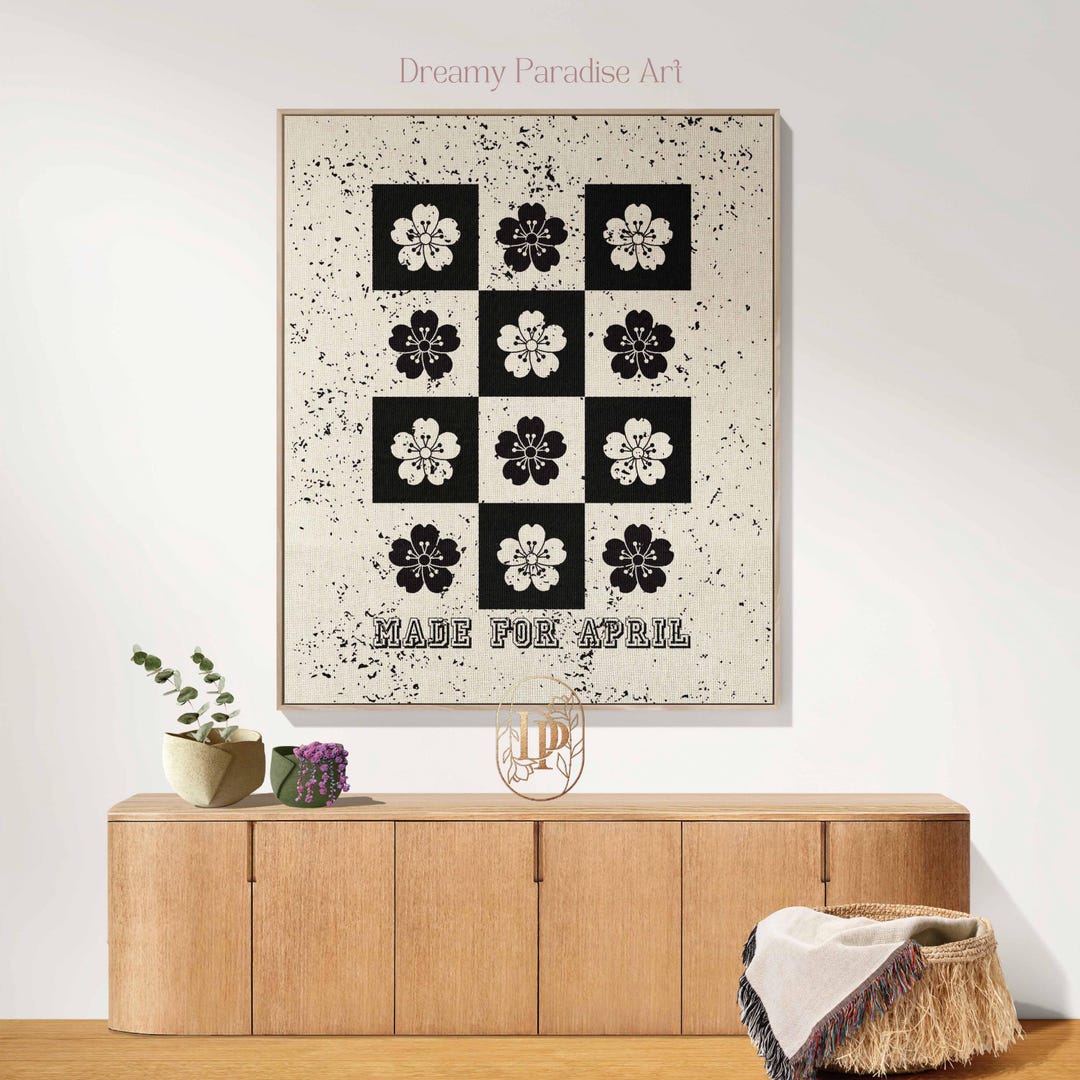 Custom Wide Large Cherry Blossom Japandi Tapestry Woven Blanket Boho ...