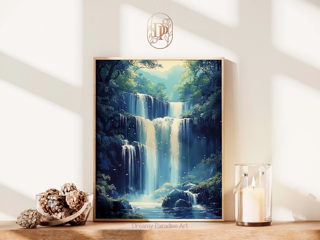 Calming Anime Sage Green Japandi Wall Art Instant Download Print Art ...