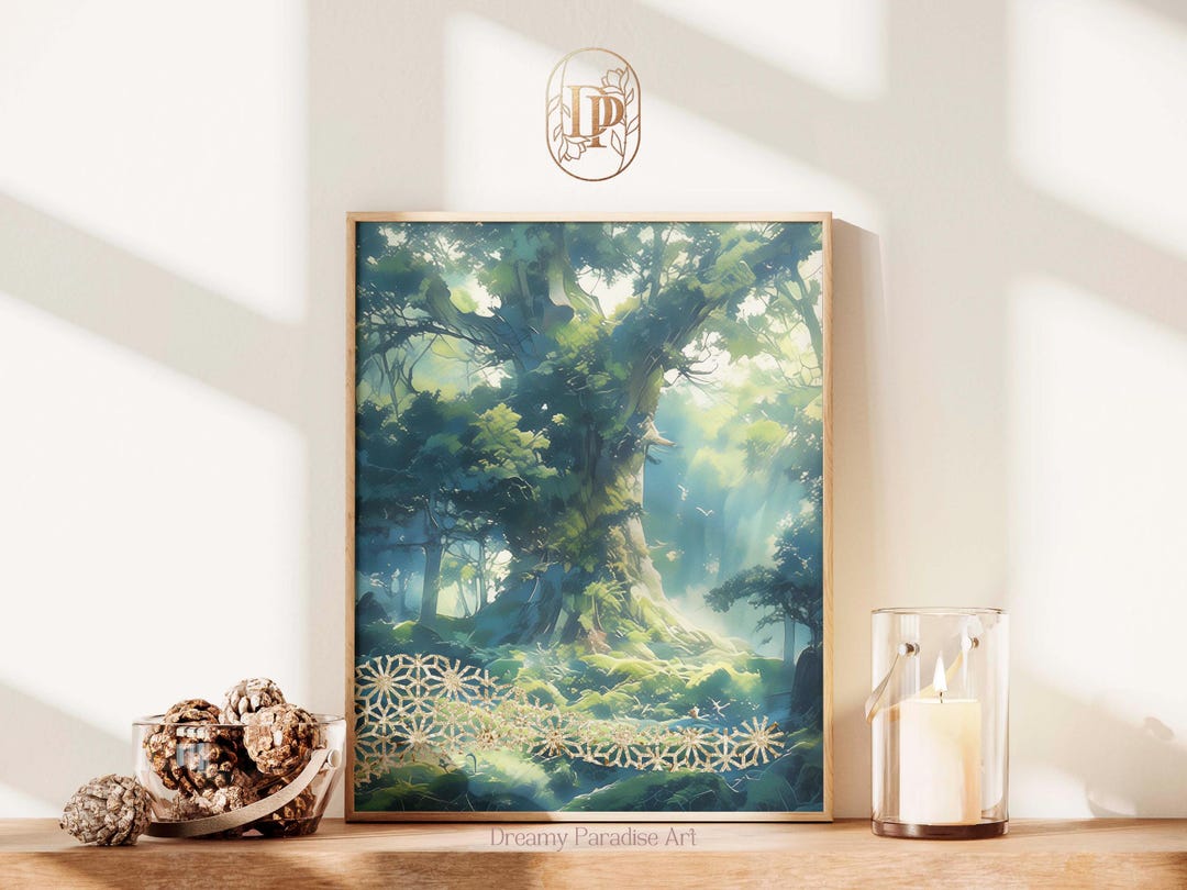 Tree of Life Sage Green Japandi Wall Art Instant Download Print Art ...