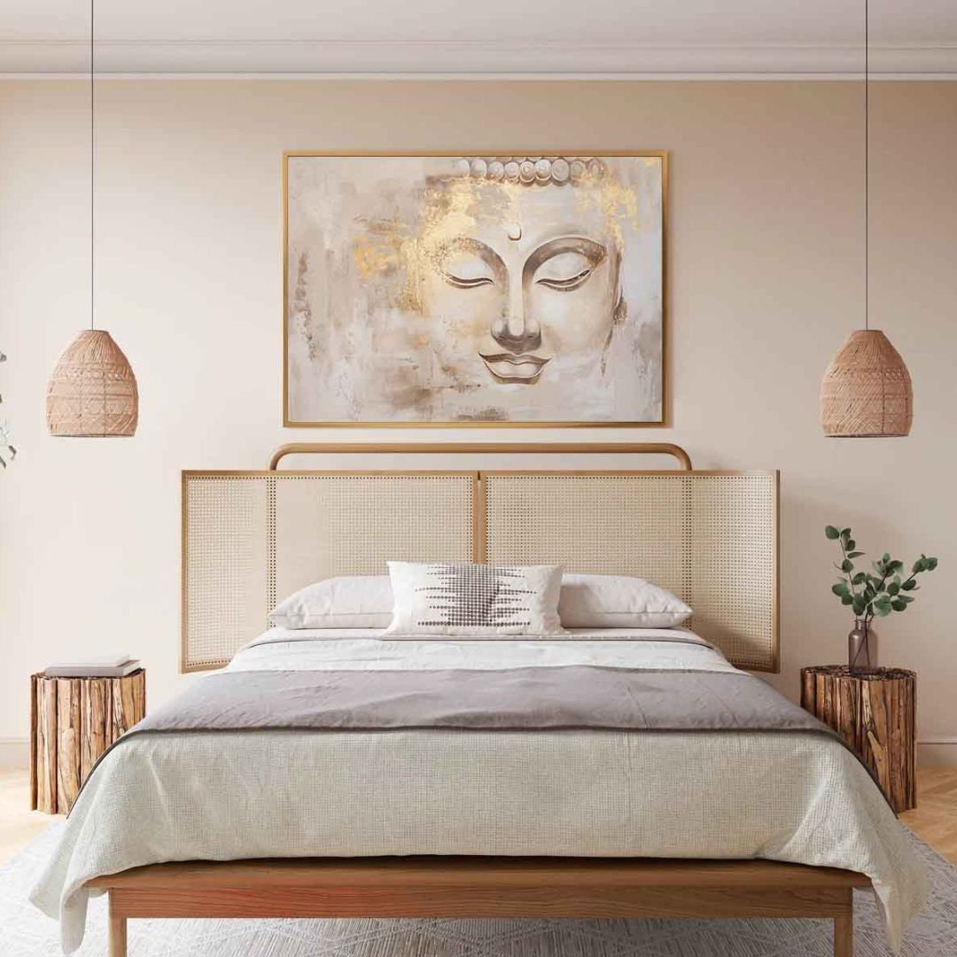 Buddha Wall Art Aesthetic Japandi Wall Art Bedroom Decor Painting ...