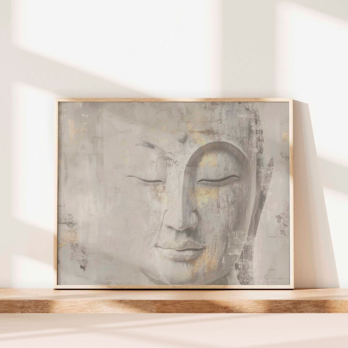 Buddha Wall Art Aesthetic Japandi Wall Art Bedroom Decor Painting ...