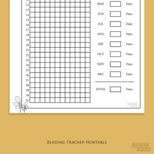Reading Tracker Printable Template for Coloring or Minimalist Style ...