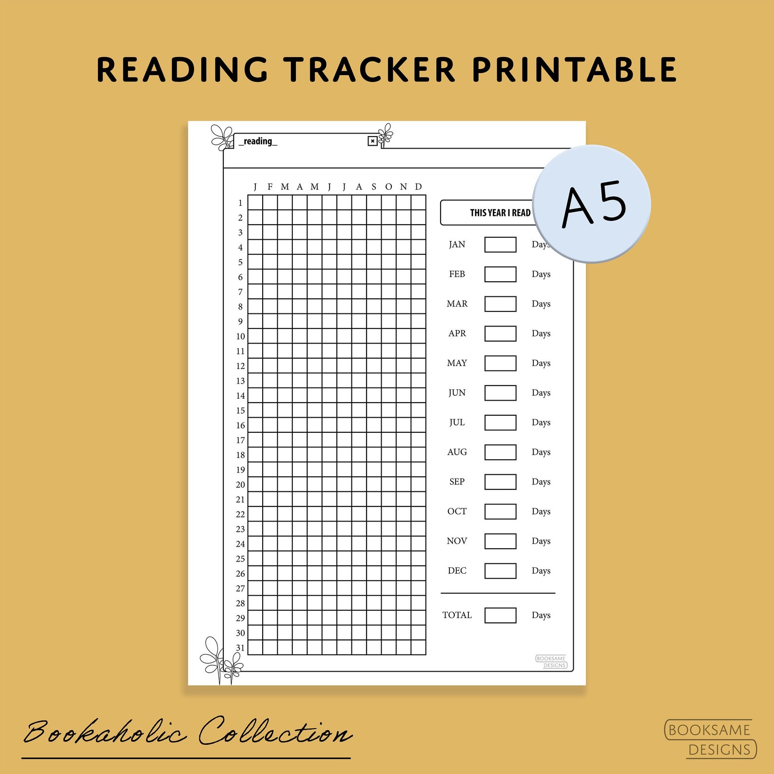 Reading Tracker Printable Template for Coloring or Minimalist Style ...