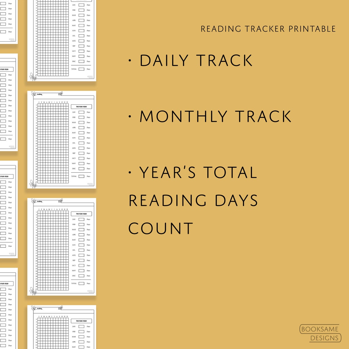 Reading Tracker Printable Template for Coloring or Minimalist Style ...