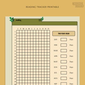 Reading Tracker Printable Template - Reading Tracker - A5 - Etsy