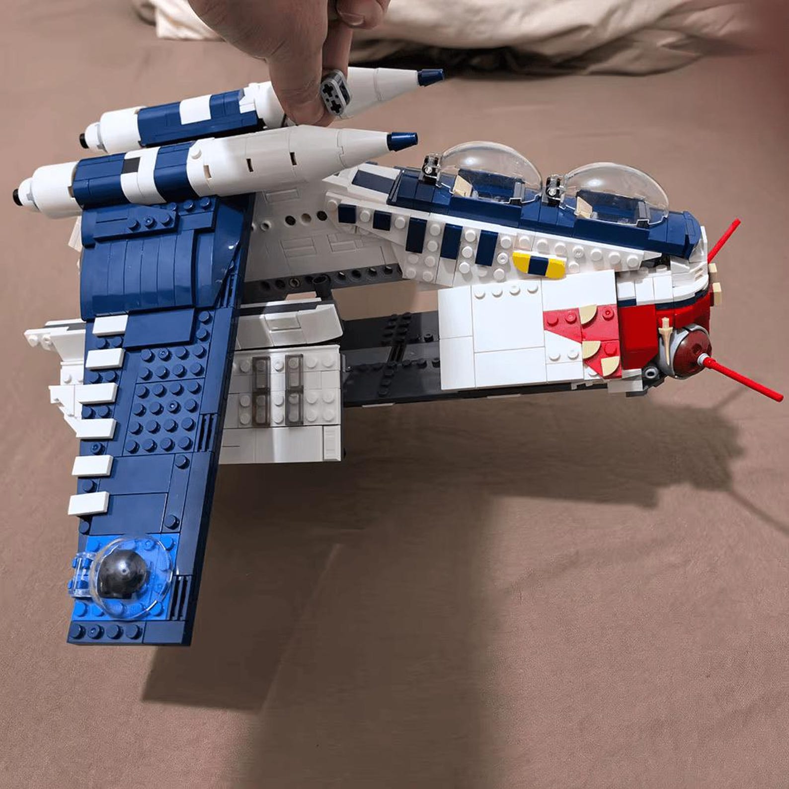 Star Wars 501st Republic Laat Gunship Building Blocks Set (alt Blocks ...