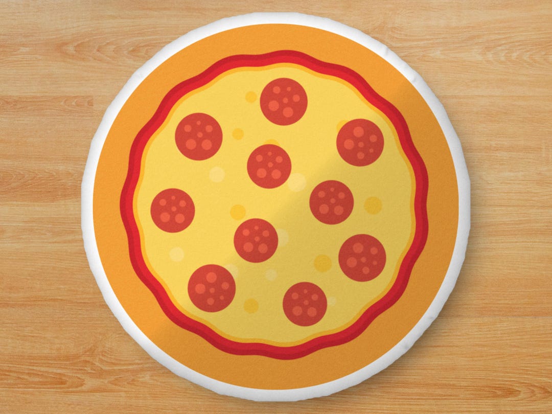 Custom Shaped Round Pizza Shaped Pillow Plushy Pillow Personalized ...