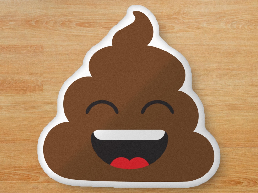 Poop Emoji Custom Shaped Pillow Personalized Stuffed Toy Poo Round ...