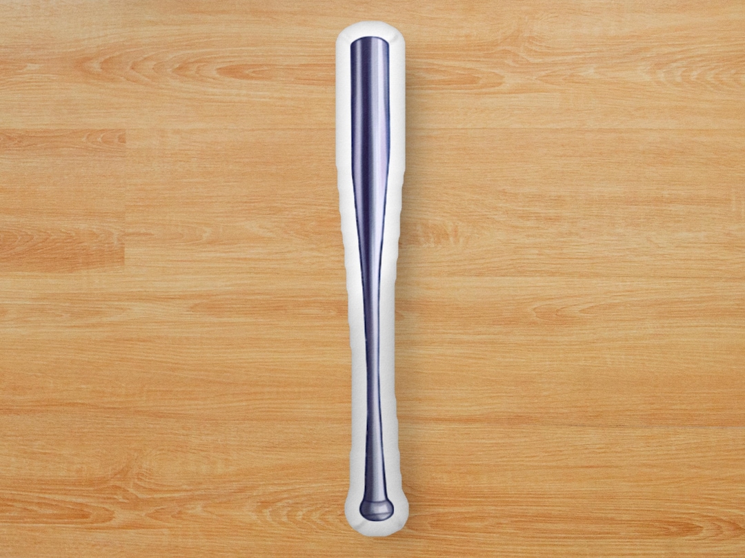 3D Metal Baseball Bat Shaped Pillow Custom Baseball Plushy Pillow ...