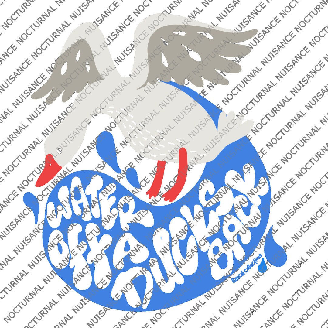 Water off a Ducks Back Digital Design | SVG | PNG | Digital Art | Duck ...
