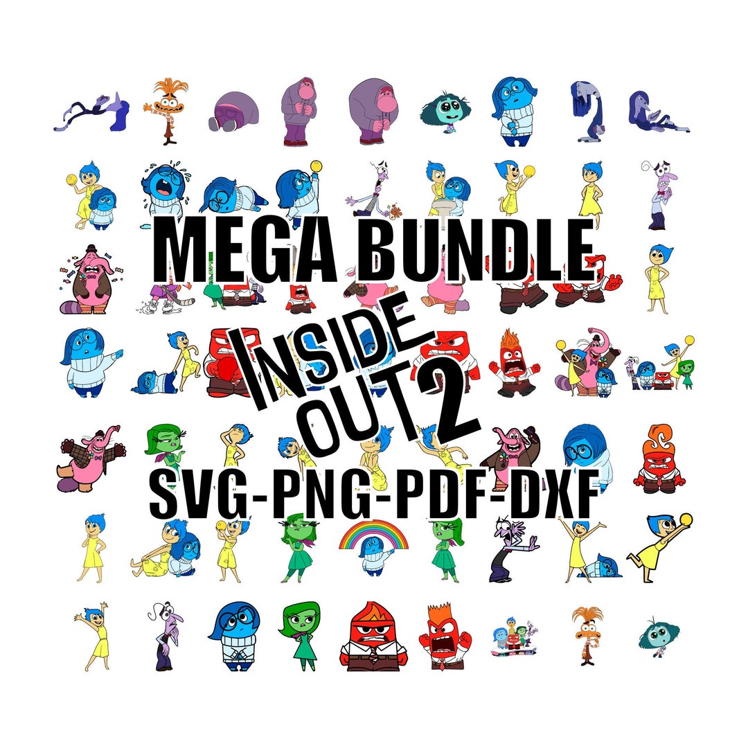 Inside Out 2 Svg Png, Clipart Bundle, Inside Out 2 Download, Inside Out ...