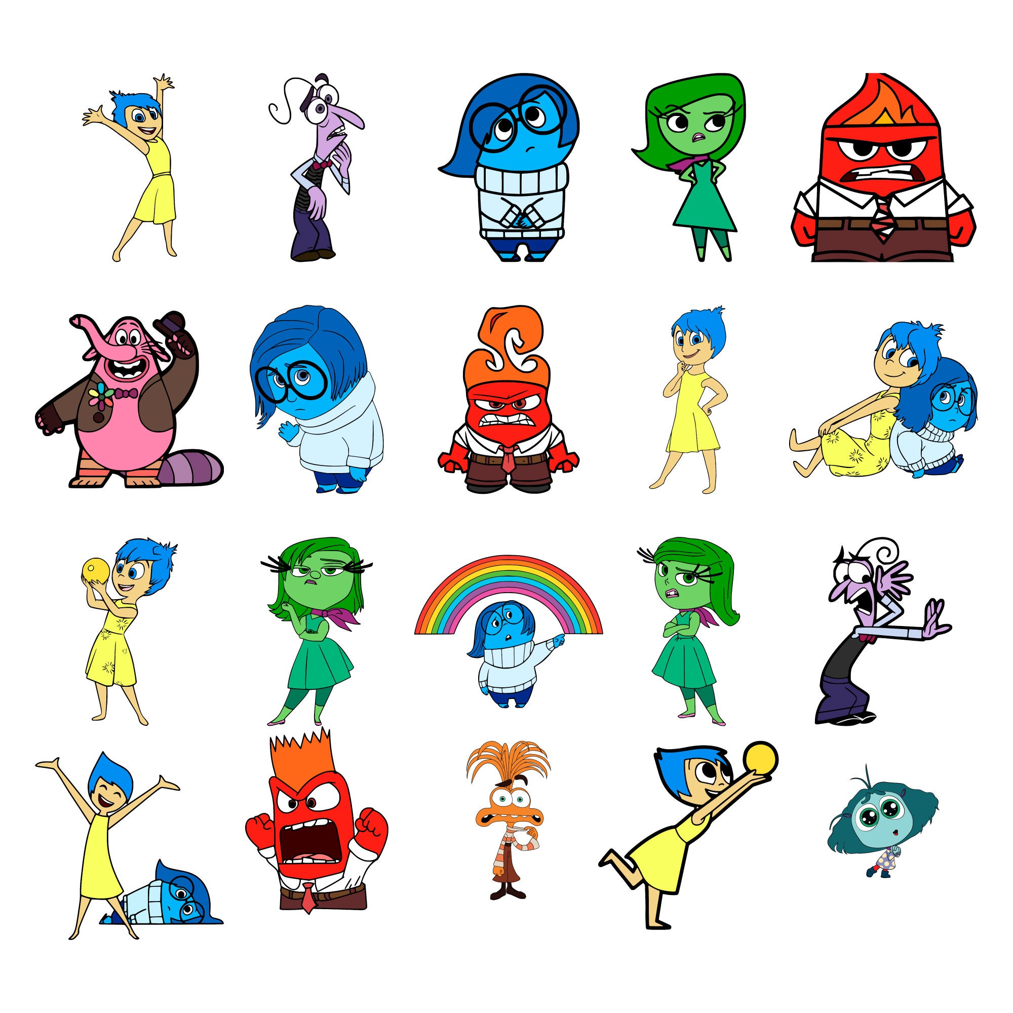Inside Out 2 Svg Png, Clipart Bundle, Inside Out 2 Download, Inside Out ...