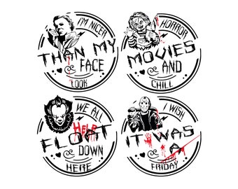 Halloween Horror Movie Killers SVG, Horror Killers Svg, Scary Movie ...