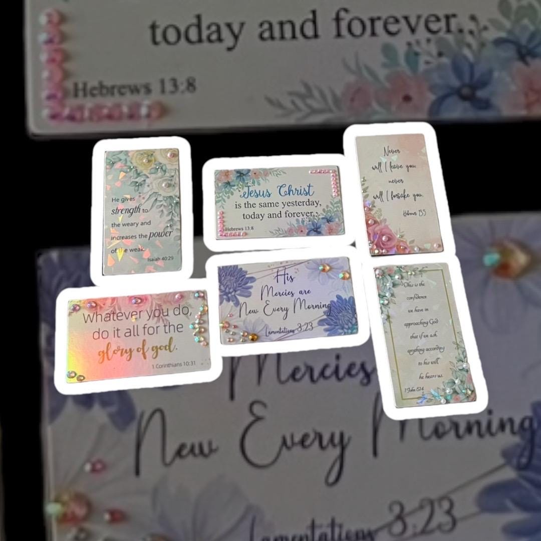 Handcrafted Inspirational Bible Verse Magnets - Etsy