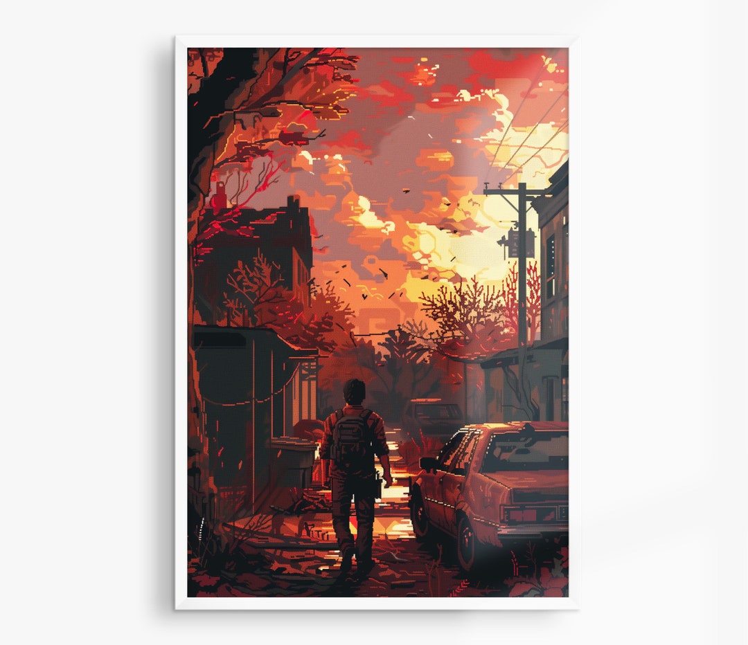 The Last of Us Pixel Art Print Retro Gaming Poster Nostalgia Legacy ...