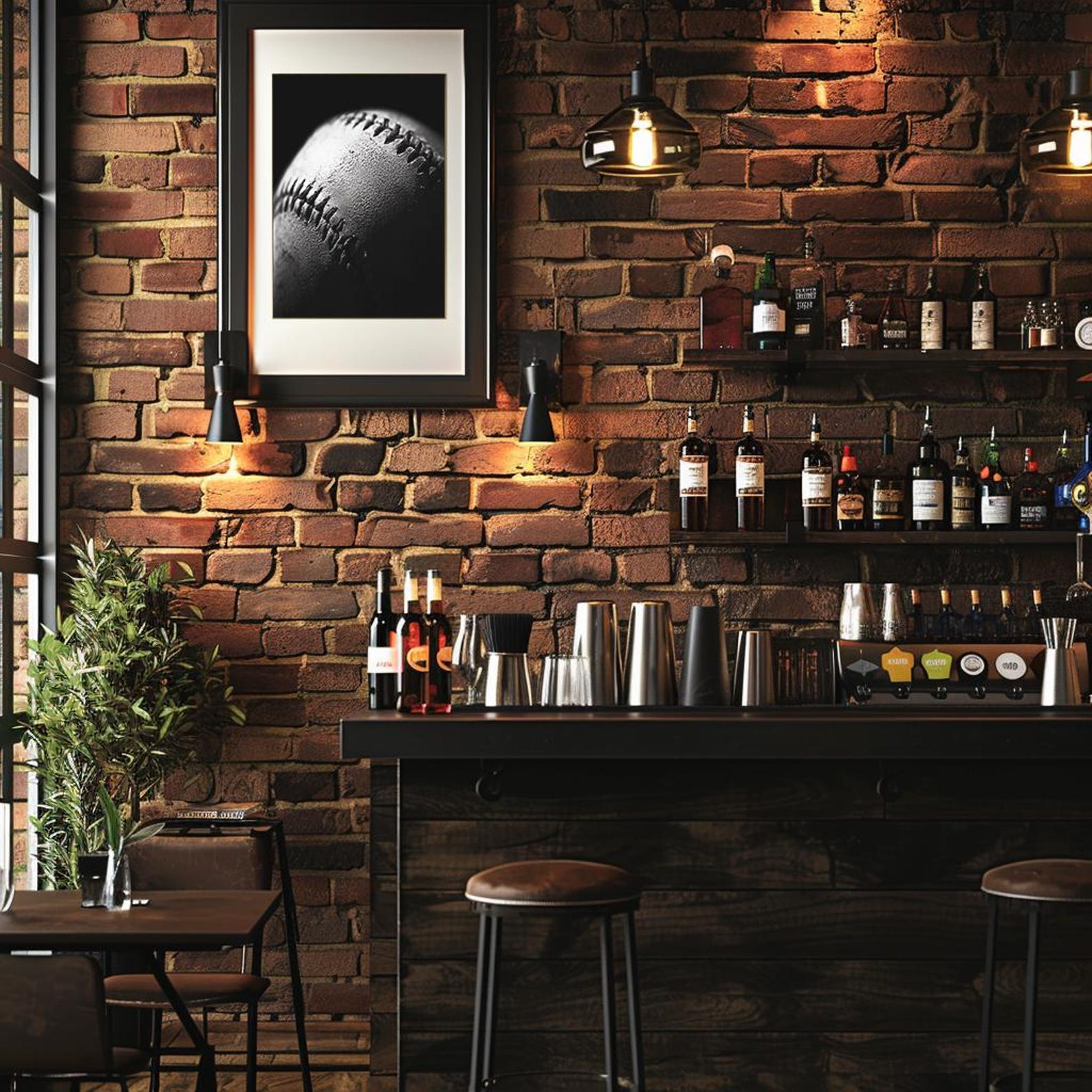 Black and White Baseball Art Print and Canvas - Ideal Sports Decor for ...