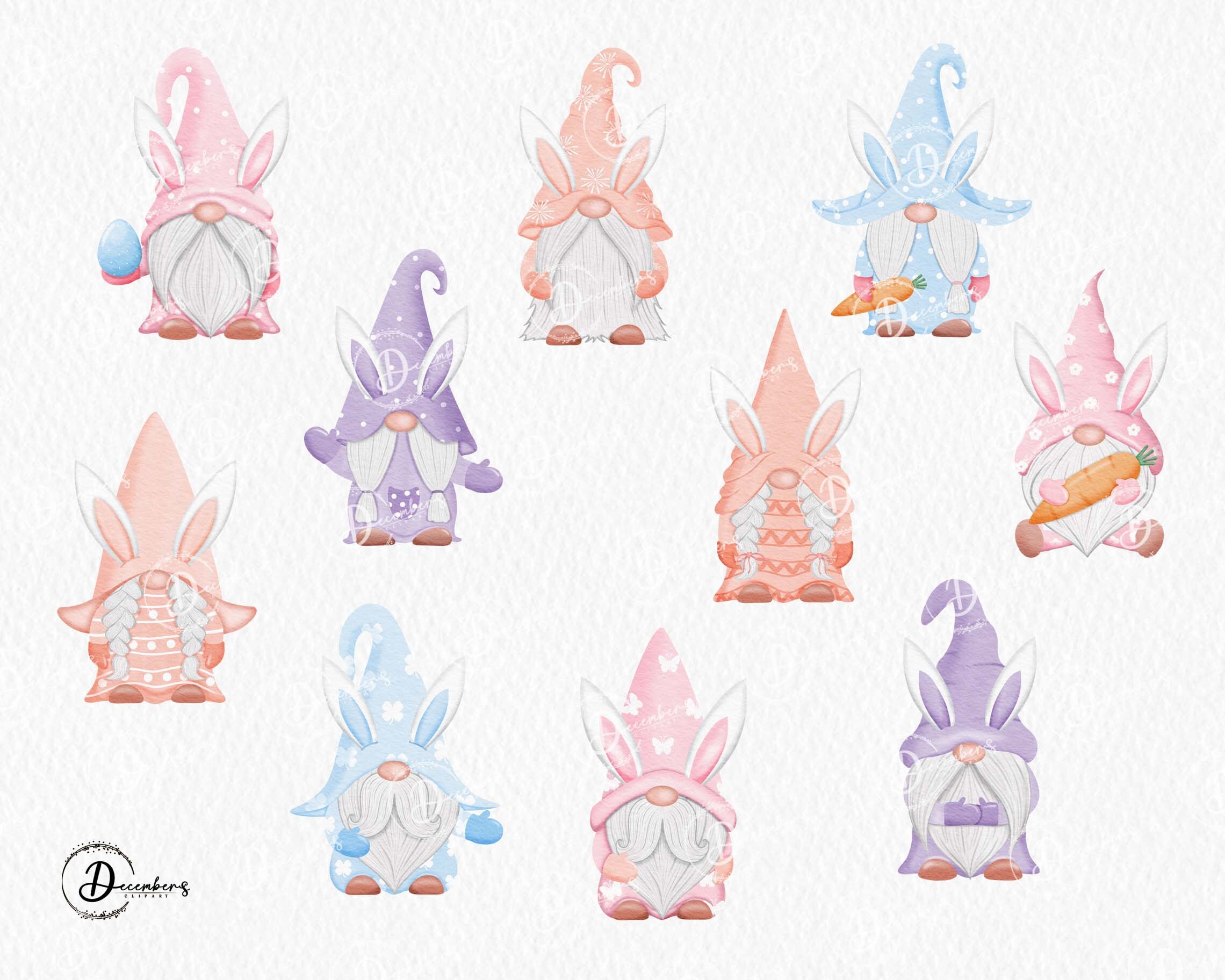 Watercolor Easter Gnome Clipart Png, Easter Day, Christian Easter Png ...