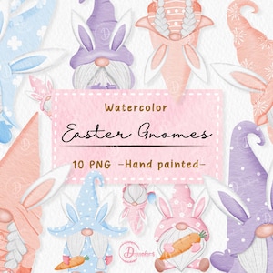 Watercolor Easter Gnome Clipart Png, Easter Day, Christian Easter Png ...