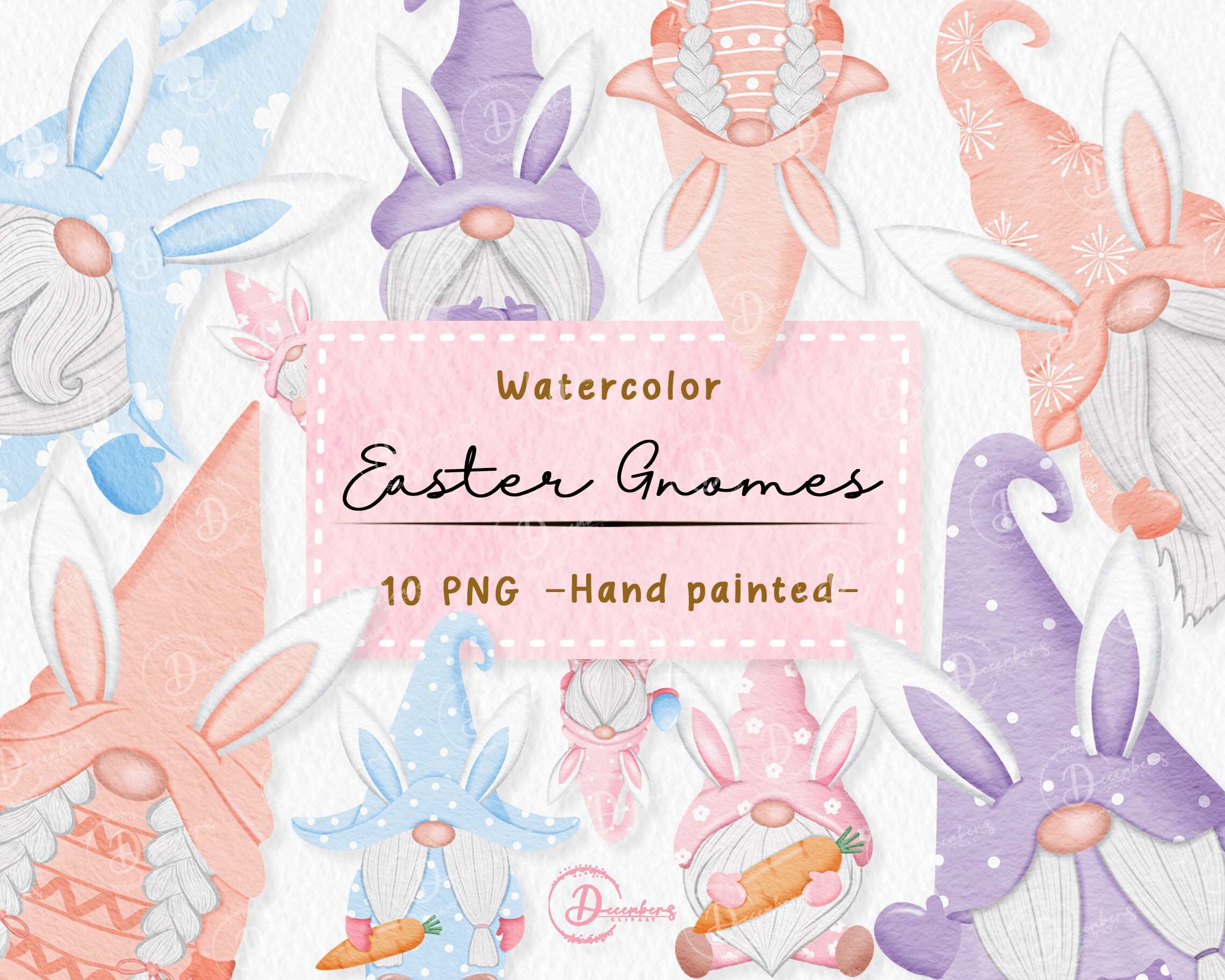 Watercolor Easter Gnome Clipart Png, Easter Day, Christian Easter Png ...