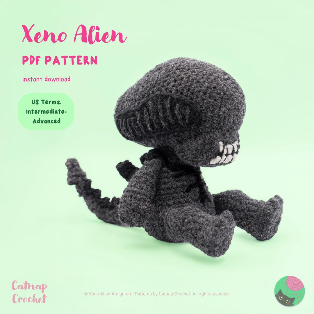 Alien Xeno Crochet Pattern: Amigurumi Plush Doll (PDF Download) - Etsy