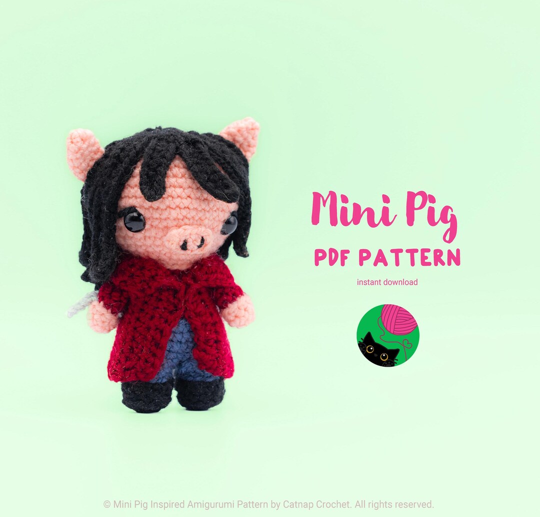The Mini Pig - Crochet PDF Pattern - Etsy
