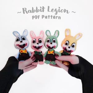 Rabbit Legion - Crochet PDF PATTERN | Cute, Scary, Horror, Halloween ...