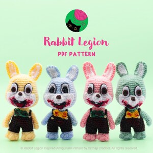 Rabbit Legion - Crochet PDF PATTERN | Cute, Scary, Horror, Halloween ...