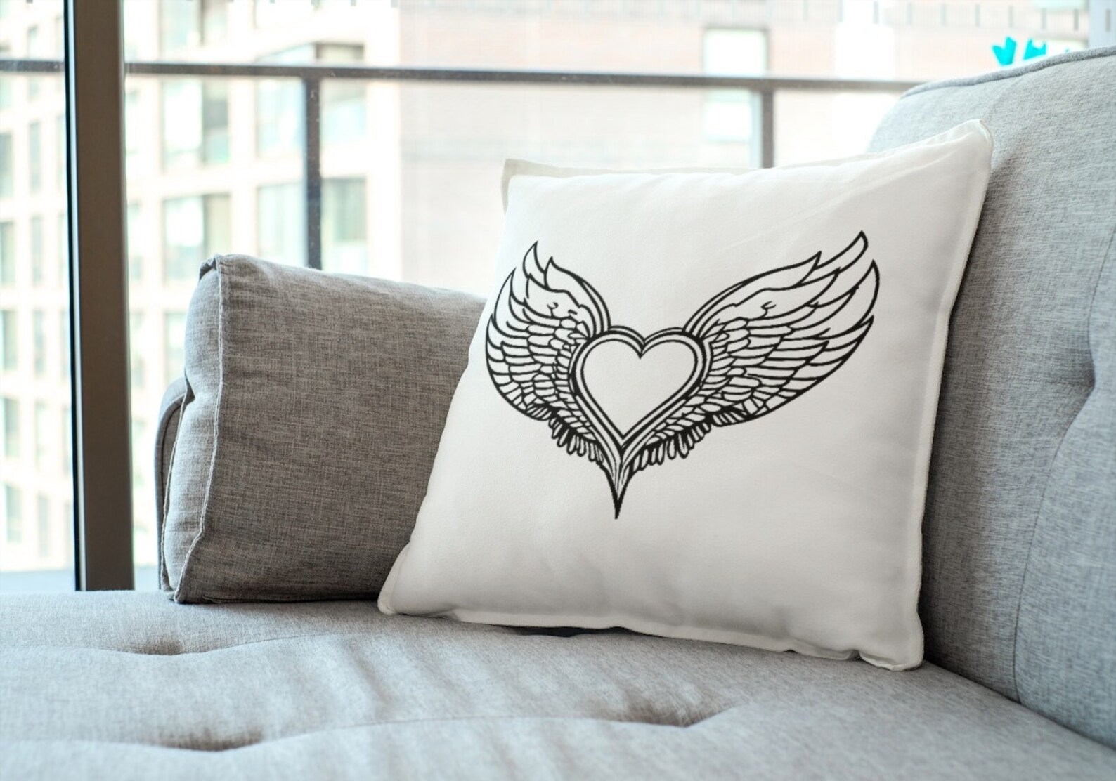 Angel Heart Svg / Love Wing / Swings With Halo / Angel Heart Bundle ...