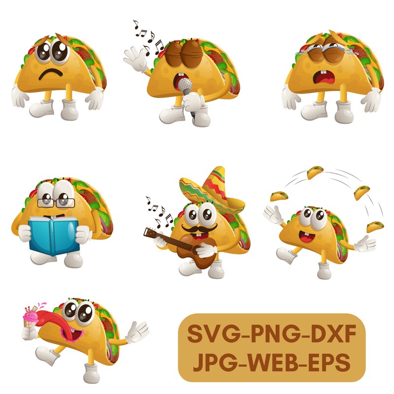 Taco Svg - Etsy
