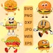 Funny Burger Svgcartoon Burger Svgcartoon Food Svgcartoon Food Pngfood ...