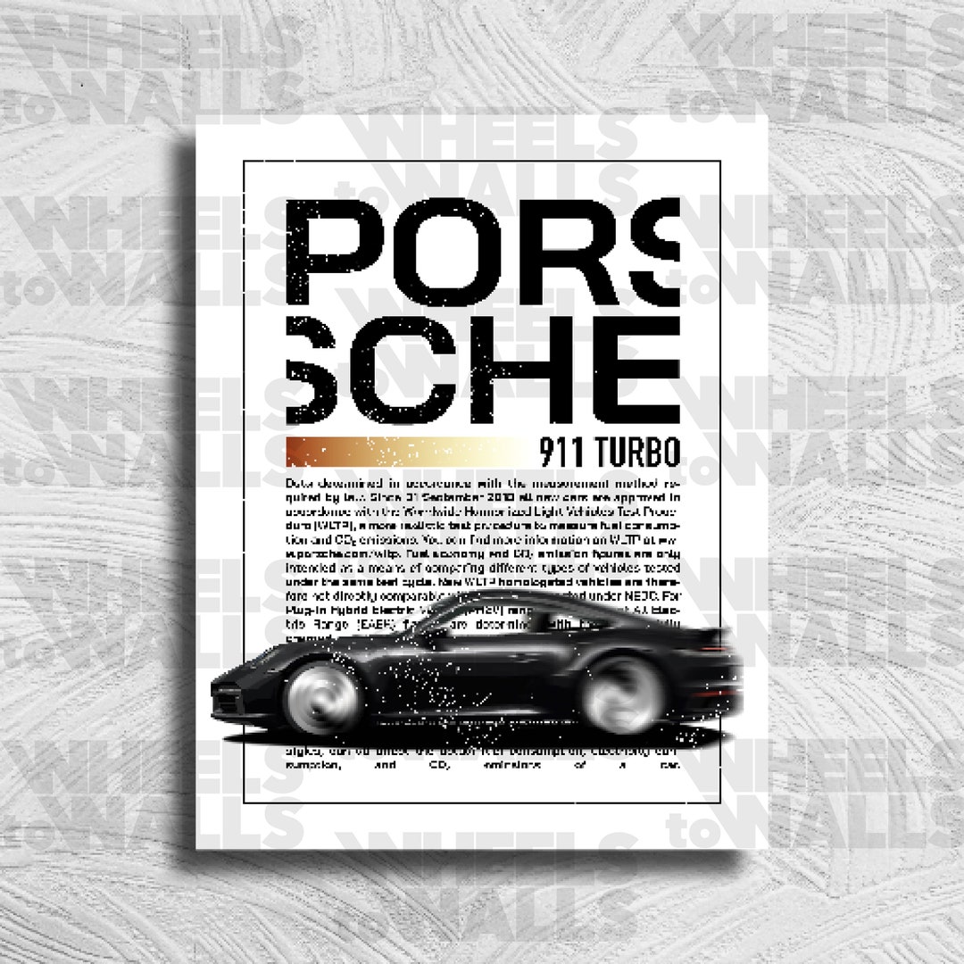 Porsche Digital Art Porsche Poster Porsche Art Porsche Wall Art Car ...