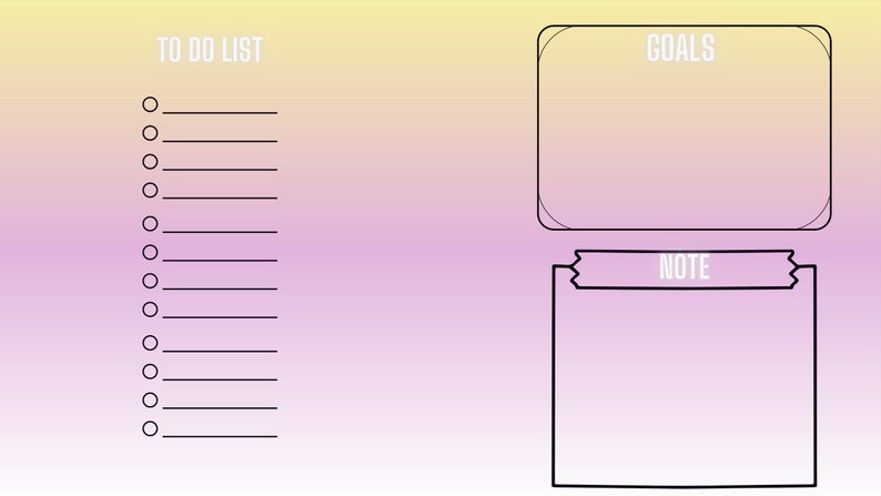 Weekly Time Table - Etsy
