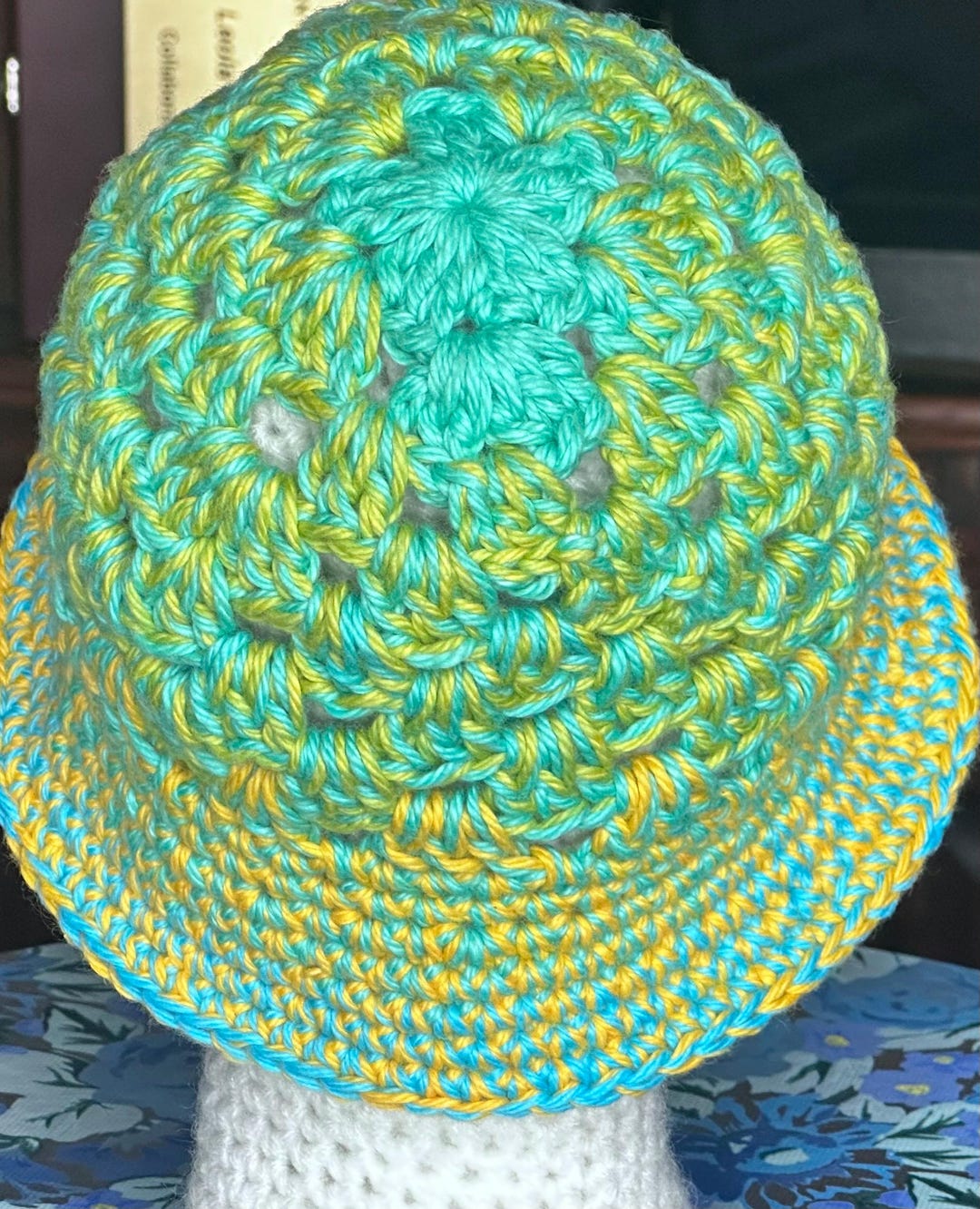 Adult Crochet Bucket Hat, Bucket Hat, Crocheted Cap, Summer Crochet Cap ...