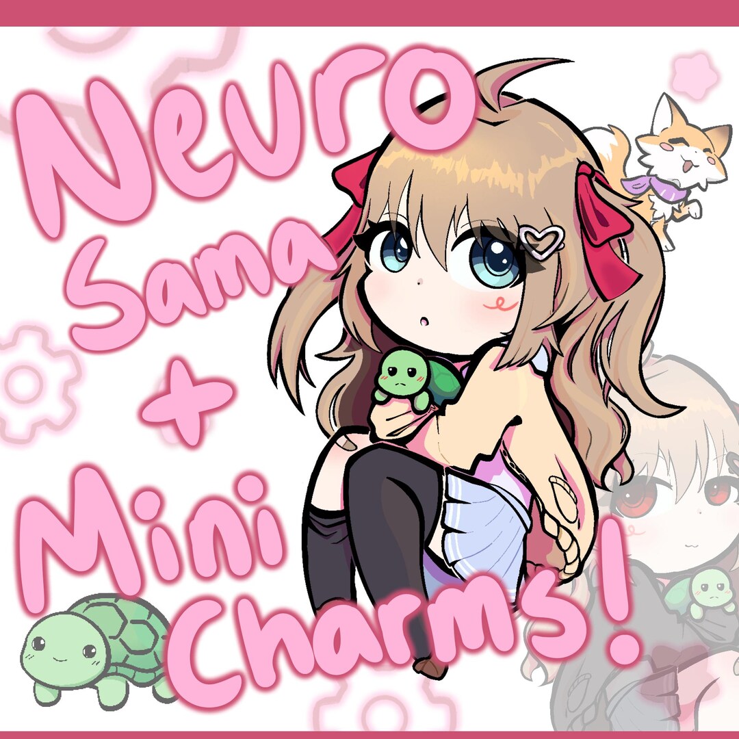 Vtuber Neuro Sama & Evil Neuro Keychain || 3.54 in (9 Cm) Dual-sided ...