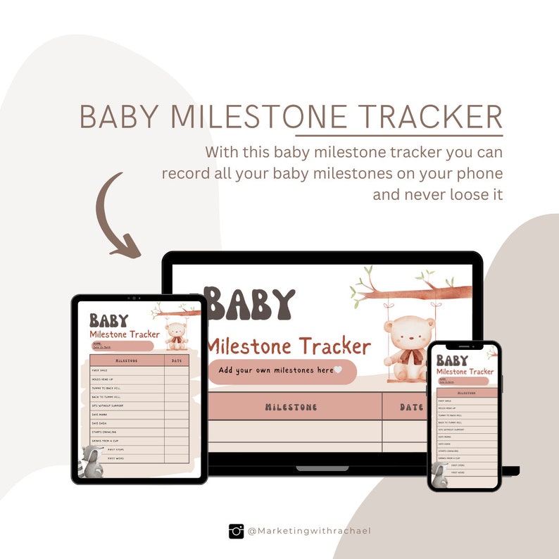 Baby Milestone Tracker - Etsy