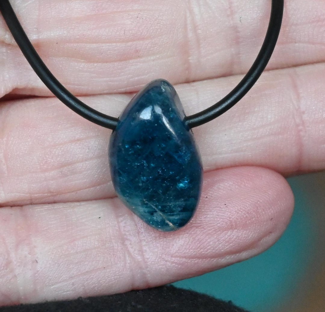 Beautiful, Small APATITE Pendant - Etsy