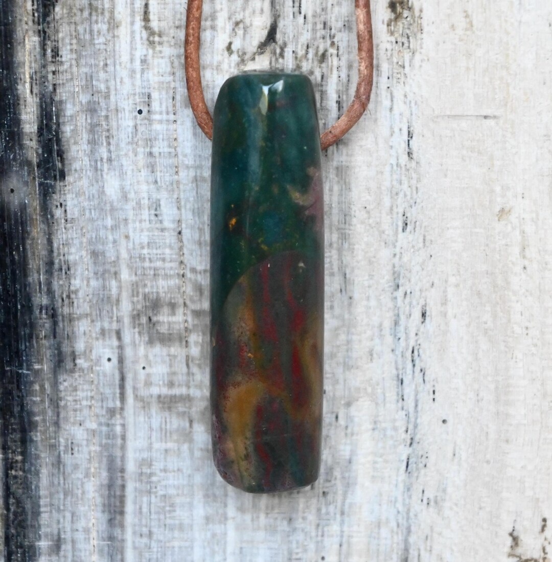 Very Nice HELIOTROP Pendant 15.1 G - Etsy