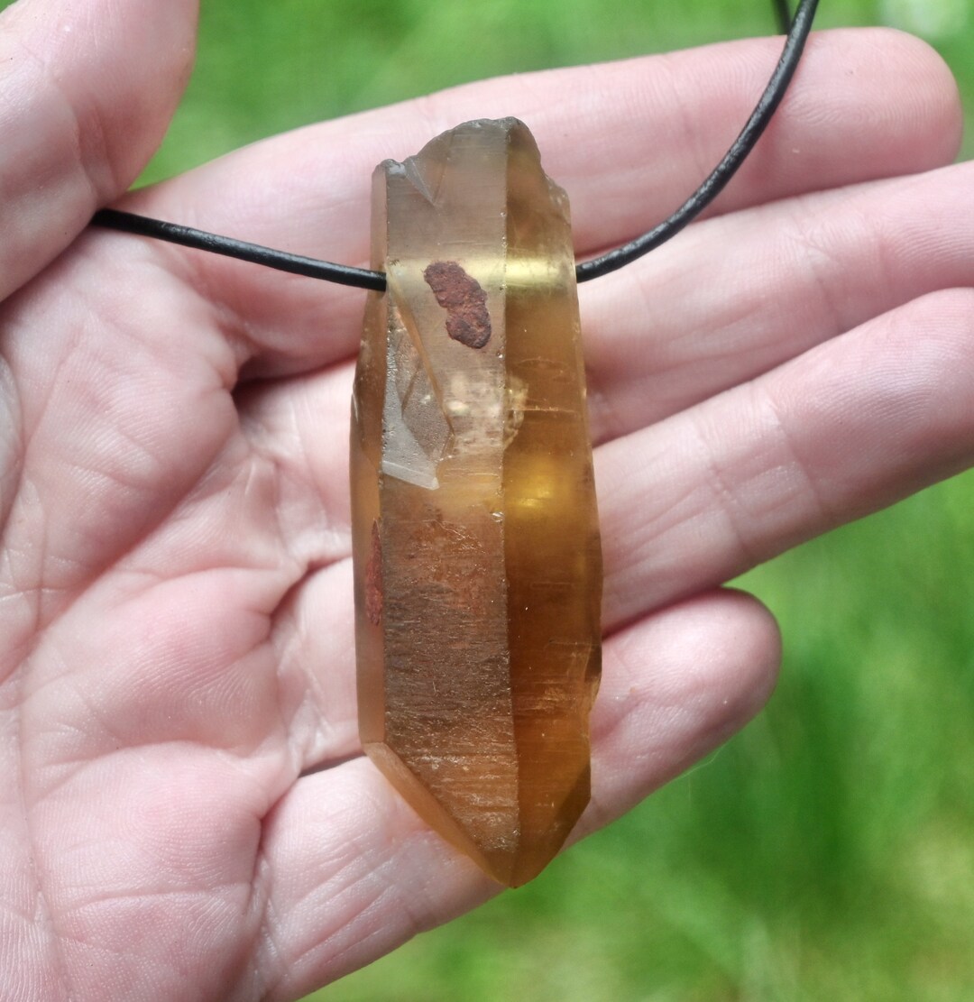Beautiful, Natural CITRINE Lace Pendant 36.3 G - Etsy
