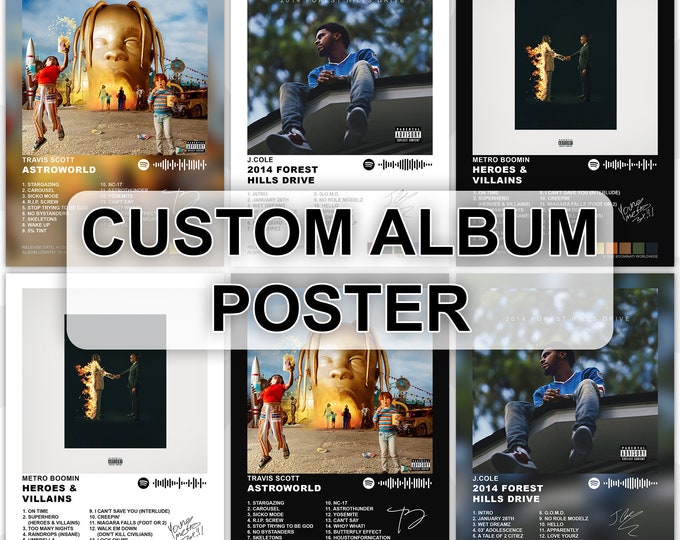 Custom Album Poster | Choose Your Own | Album Cover Poster ...
