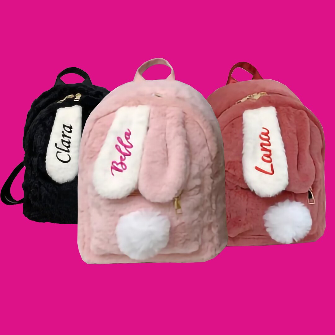 Personalized Plush Rabbit Backpack - Etsy