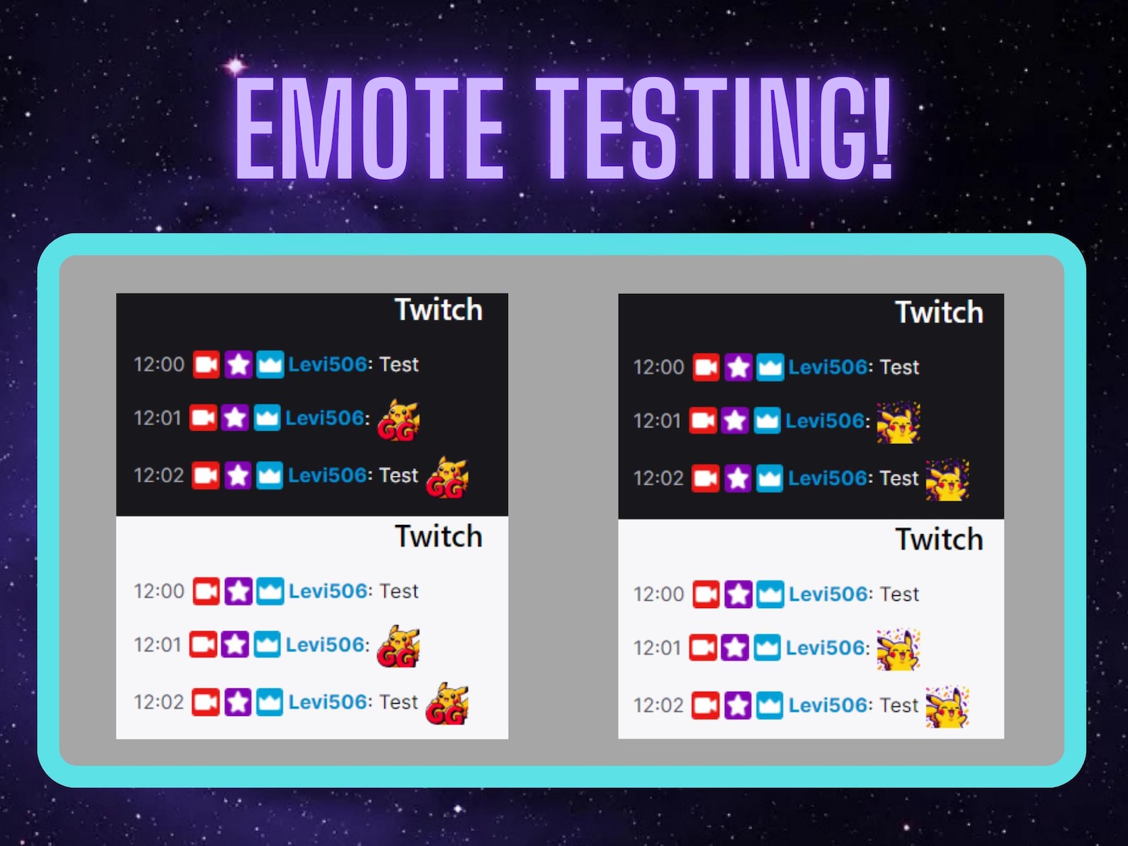 Pikachu 12 Emote Set! Premade Set of Pikachu Emotes for Use With Twitch ...