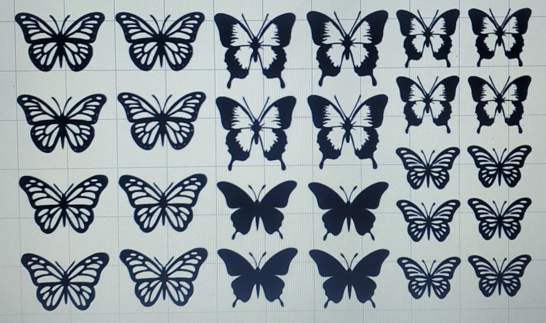 Butterfly Variety Vinyl for Sneaker or Any Small Project Stencil for ...