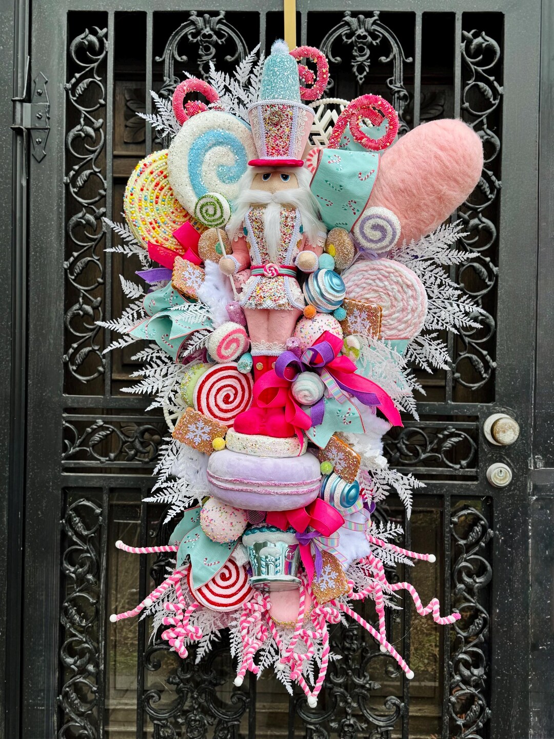 Showstopper Holiday Swag Featuring Designer Pastel Lavender, Pink and ...